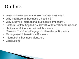 International business | PPT