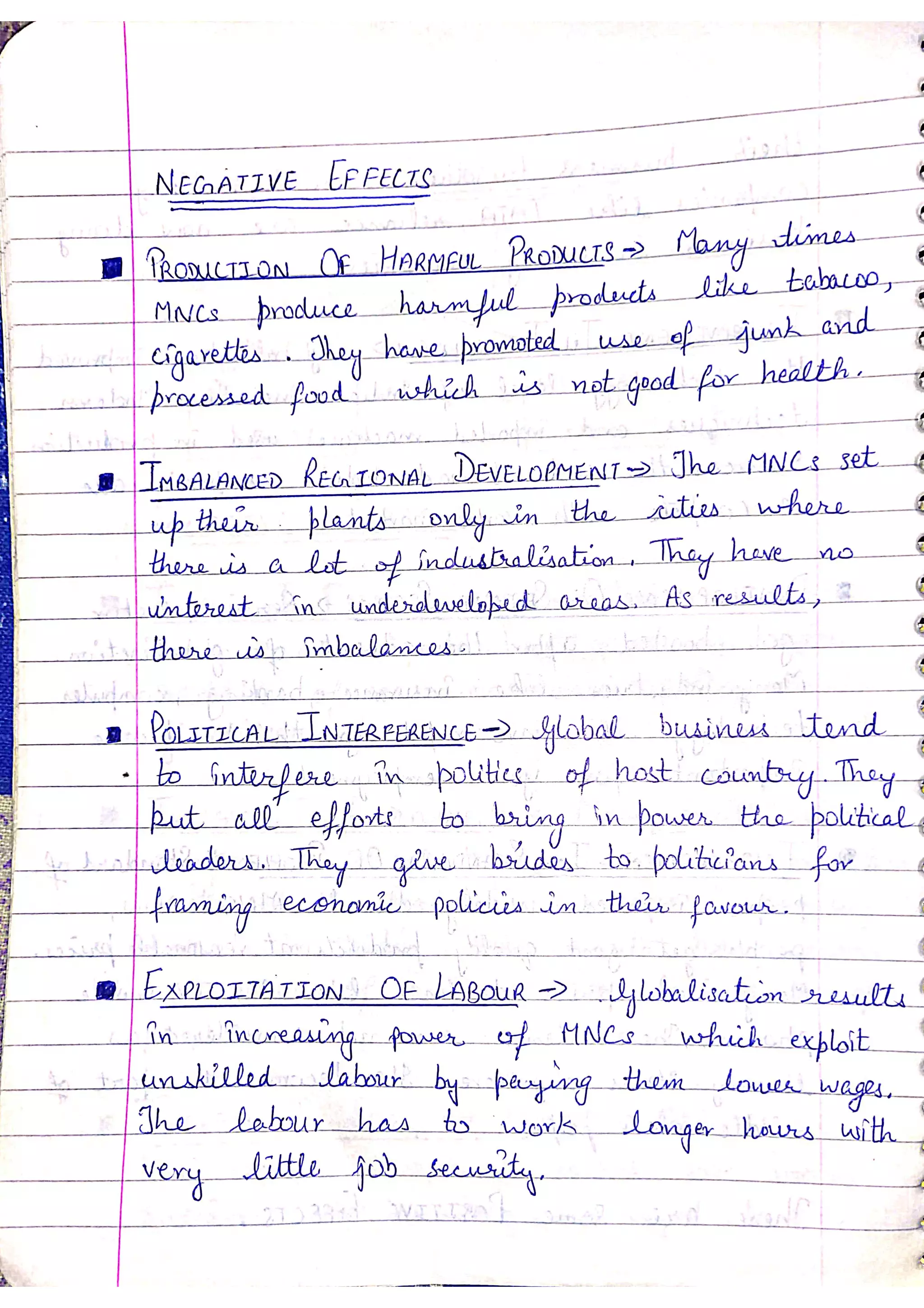 International business | Hand Written Notes | B.com | by Ritish bedi # ...