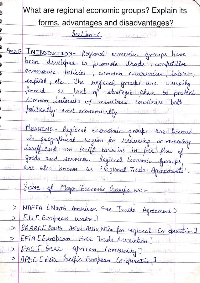 International business | Hand Written Notes | B.com | by Ritish bedi # ...