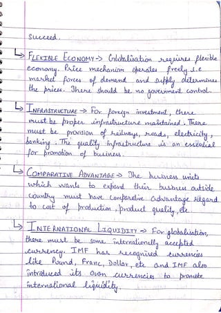 International business | Hand Written Notes | B.com | by Ritish bedi # ...