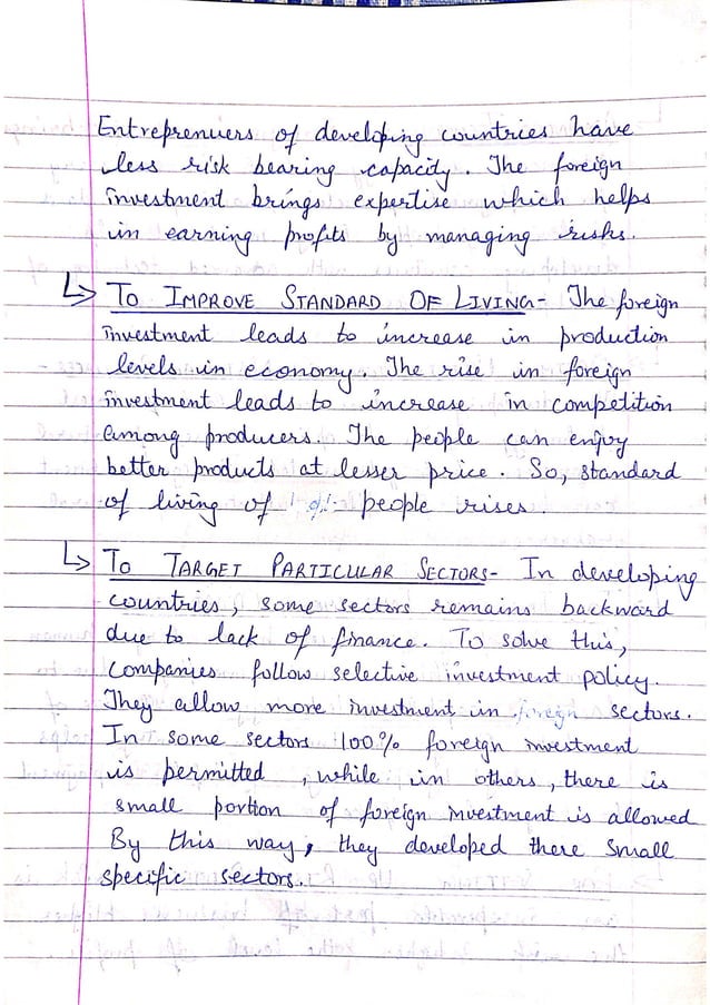 International business | Hand Written Notes | B.com | by Ritish bedi # ...