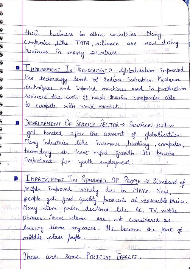 International business | Hand Written Notes | B.com | by Ritish bedi # ...