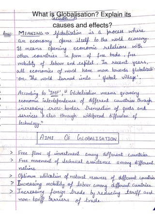 International business | Hand Written Notes | B.com | by Ritish bedi # ...