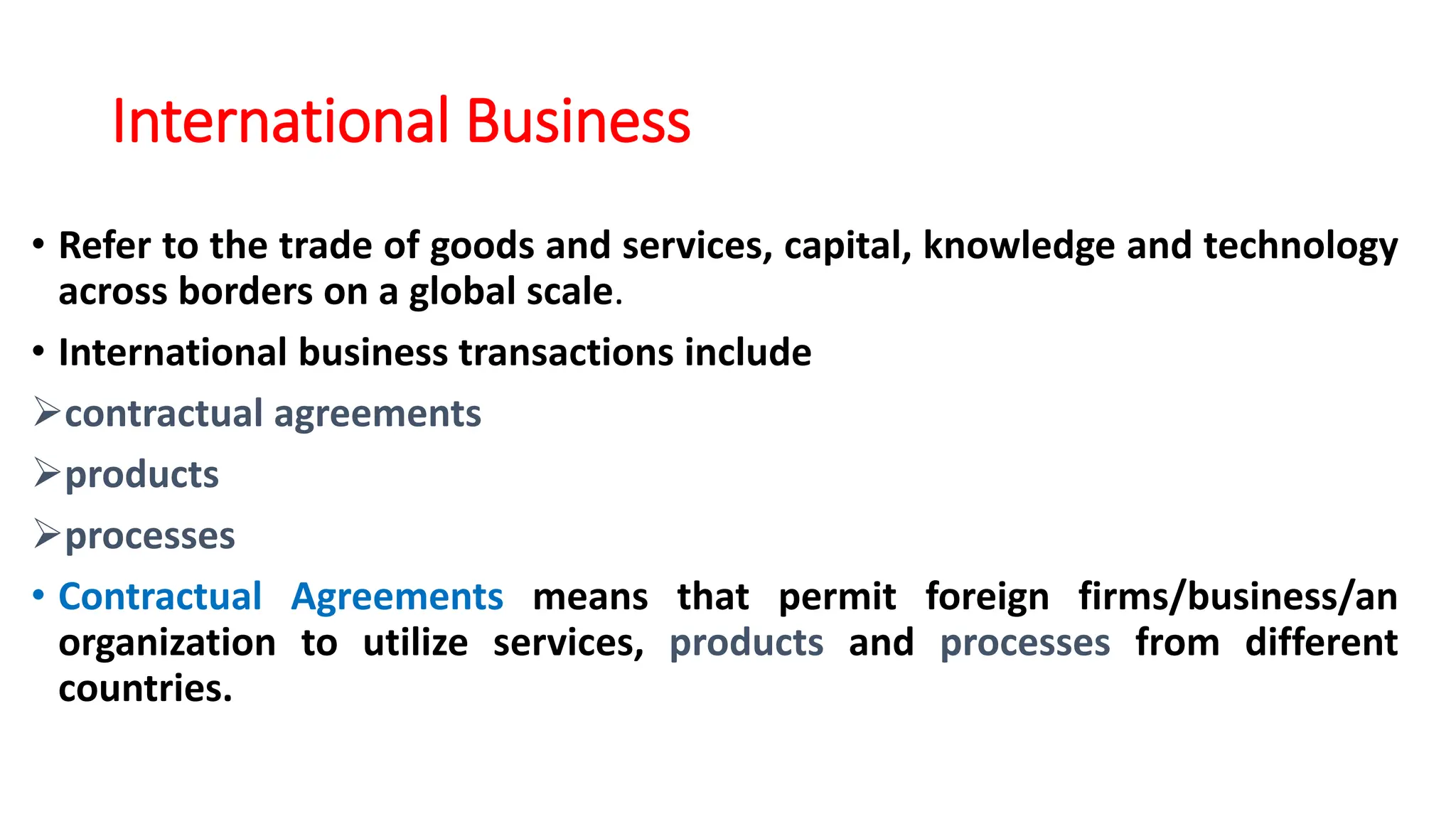 International Business and importance in detail to understand the ...