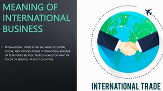 international business ppt class 11 commerce | PPTX