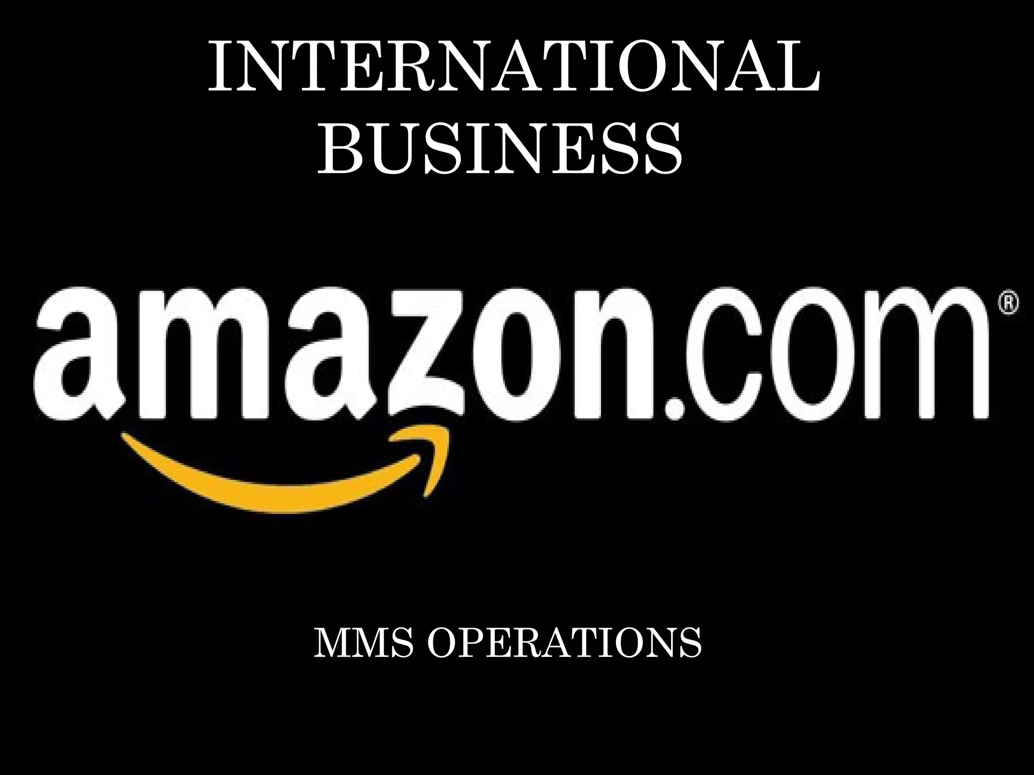 International business - Amazon | PPT
