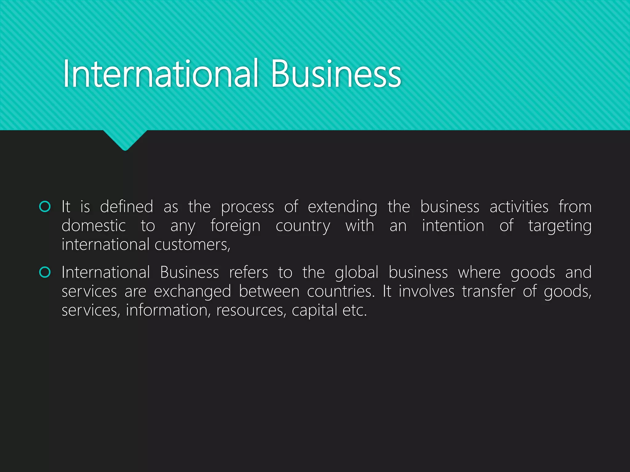 International business module-1 by Nagarjun Reddy | PPTX