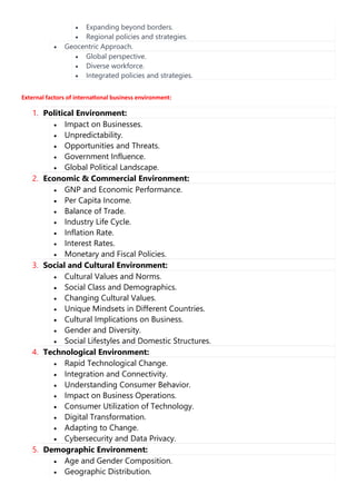 International Business questionnaire with answers | PDF