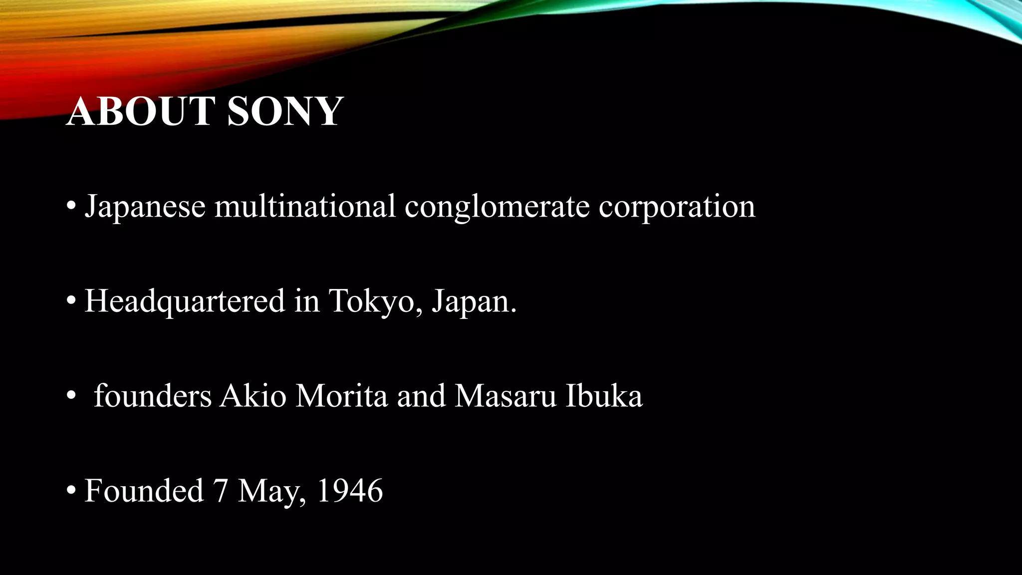 International Business Sony | PPTX