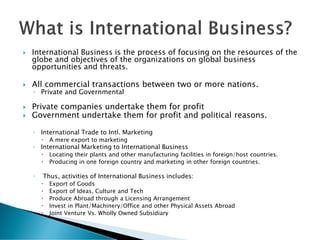 International business:Introduction | PDF