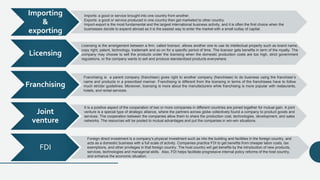 International business and globalization | PPTX