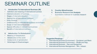 International business and globalization | PPTX