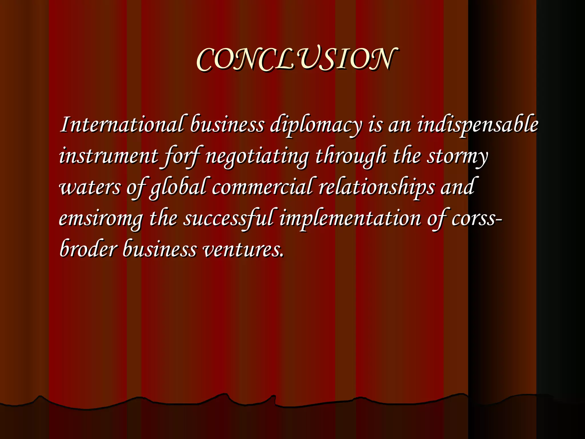 International Business Diplomacy | PPT
