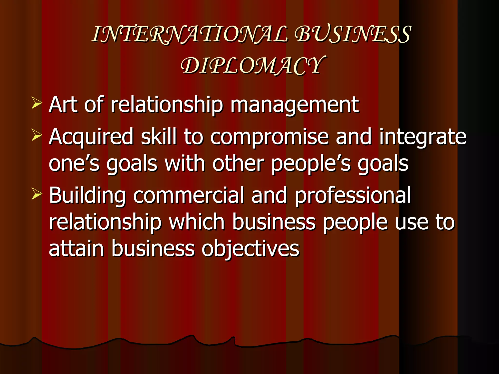 International Business Diplomacy | PPT