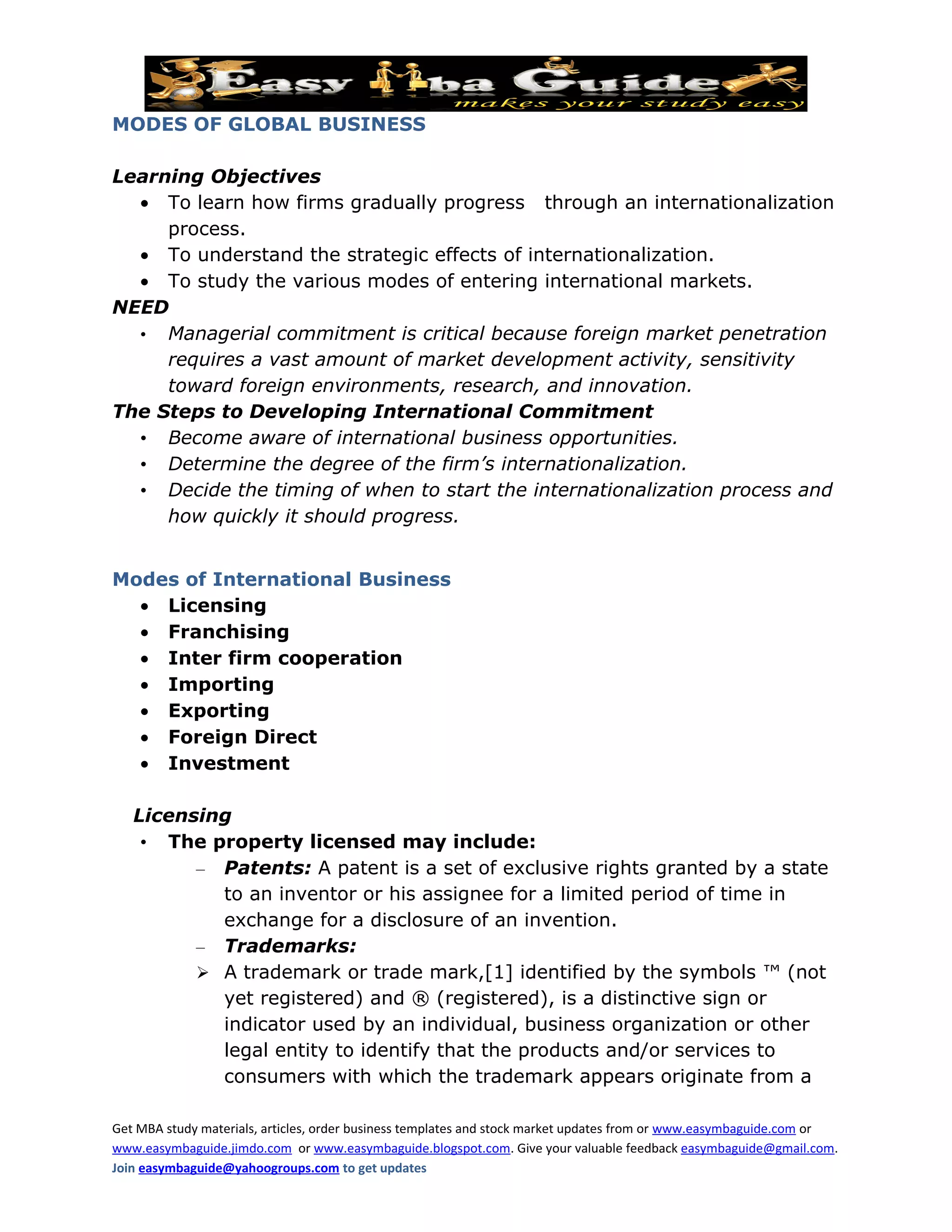 International Business Environment | DOC