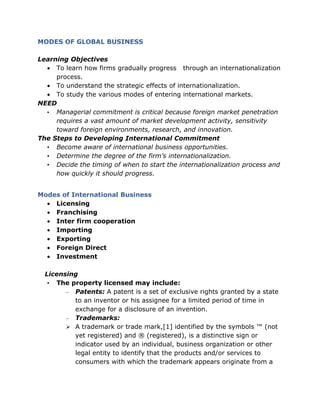 International Business Environment | DOC