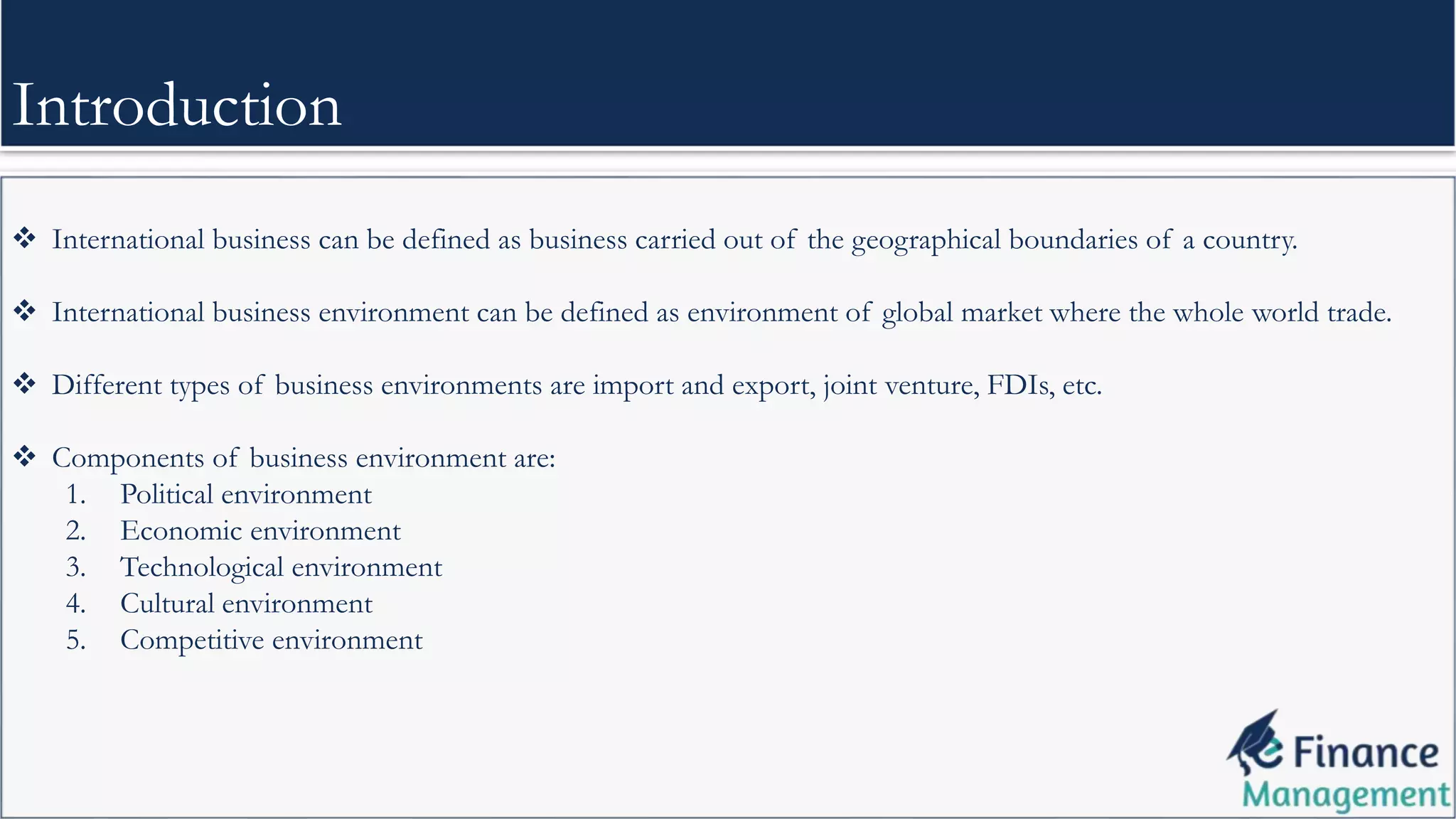 International Business Environment | PPTX