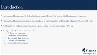 International Business Environment | PPTX