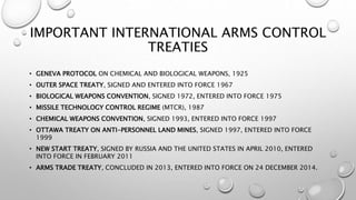 International Business Environment - Arms Trade | PPTX