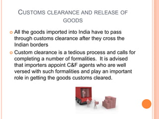import procedures in India from foreign countries | PPTX