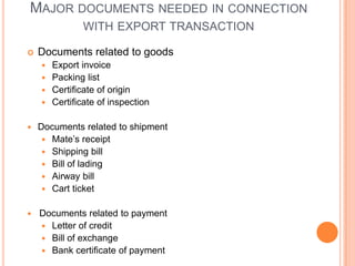 import procedures in India from foreign countries | PPTX