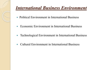 International Business Introduction.pptx | Commodities | Economy
