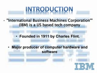 International business machines corporation{IBM} by shabeer ahmad | PPT