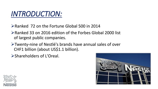 nestle International business management slides | PPTX | Food Industry ...
