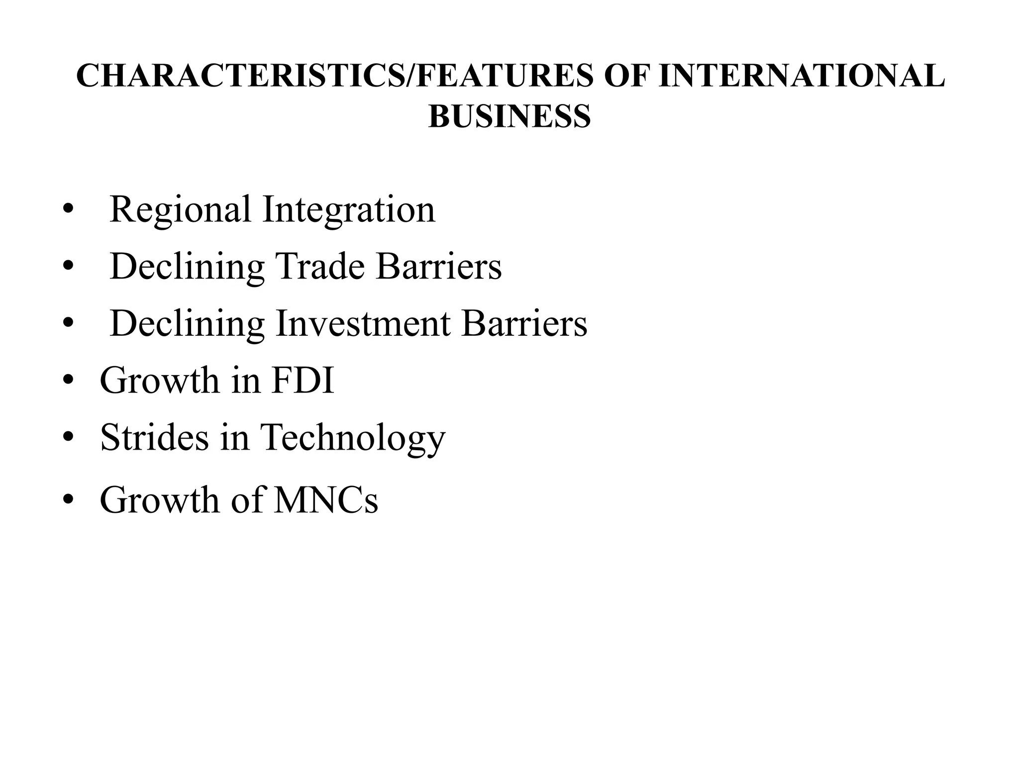 International Business Management Meaning,features,significance,modes ...
