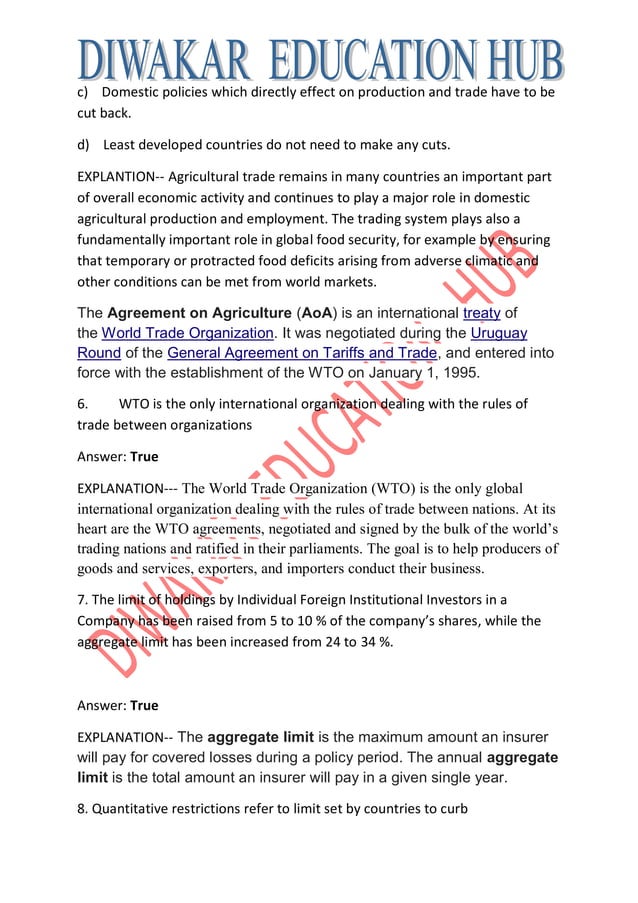 International business MCQ | PDF