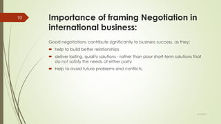 International business negotiations | PPTX