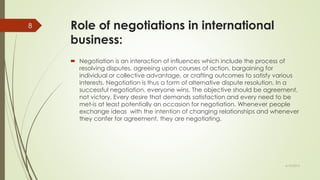 International business negotiations | PPTX