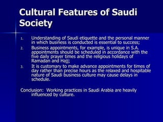 International business practices in saudi arabia | PPT