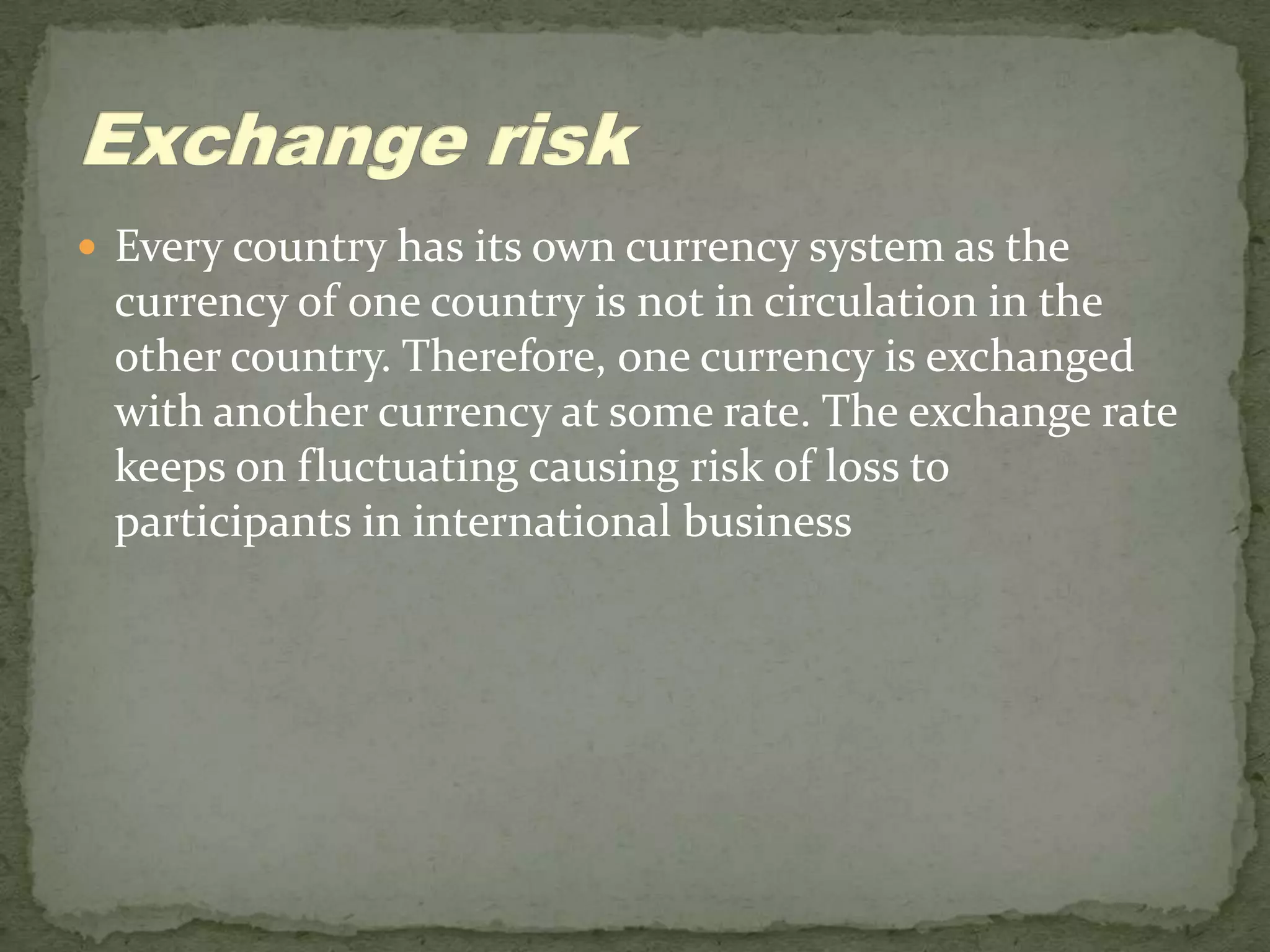 International business risk | PPTX