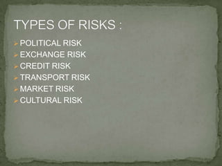 International business risk | PPTX
