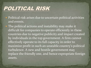 International business risk | PPTX