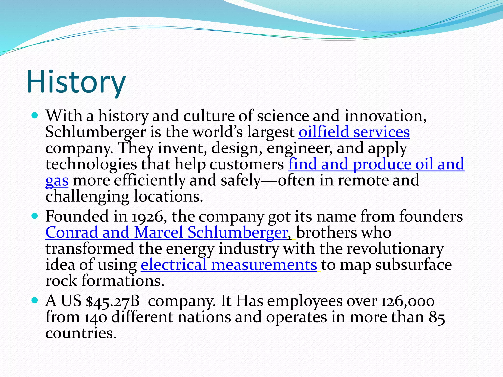 International Business Schlumberger | PPTX