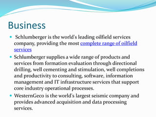 International Business Schlumberger | PPTX