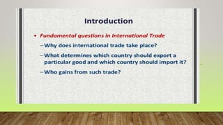 International Business Unit 1.ppt | Commodities | Economy