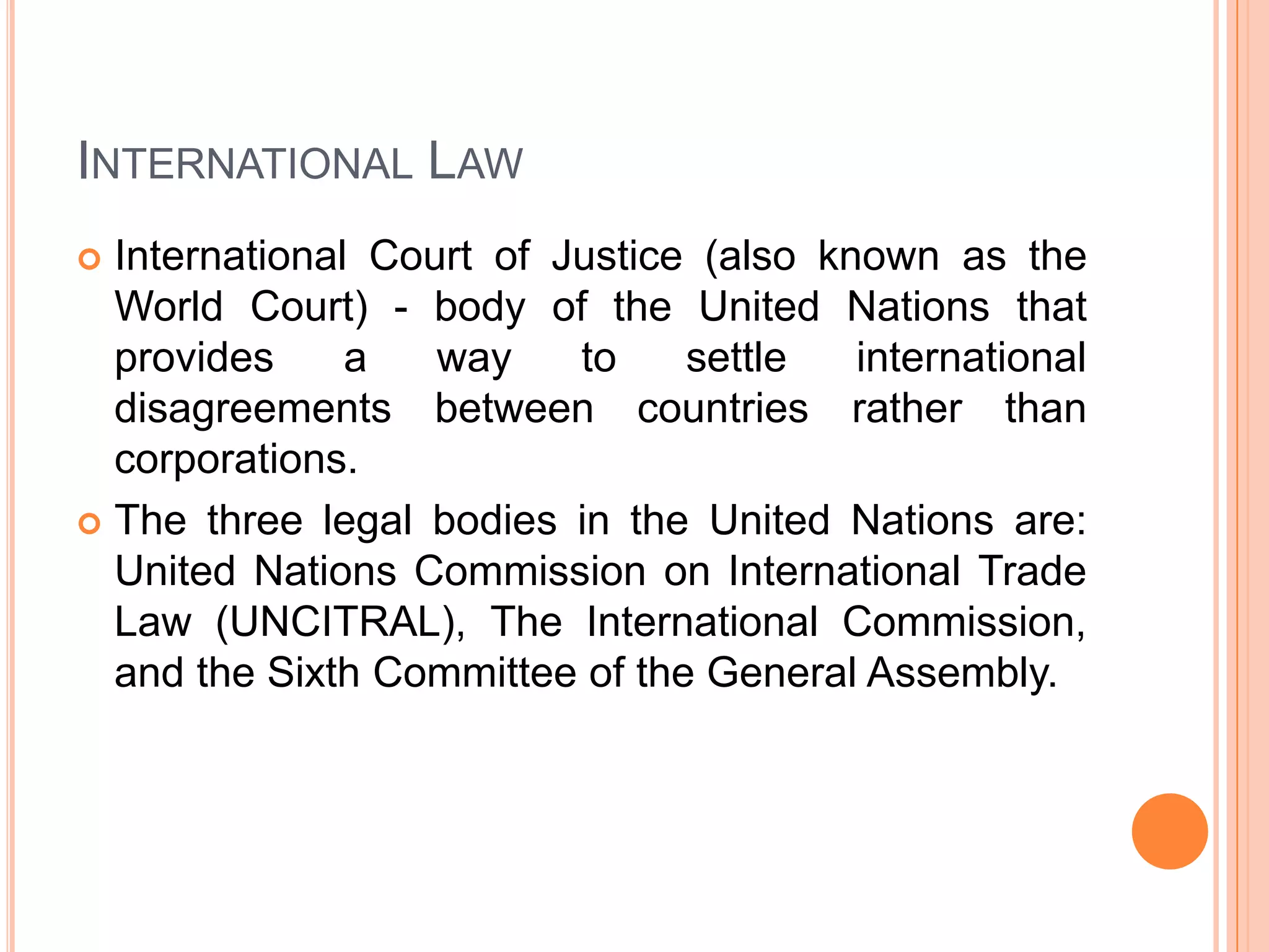 ‌International bussiness law | PPTX