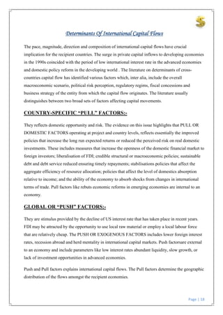 International Capital Movement | DOCX