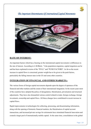 International Capital Movement | DOCX
