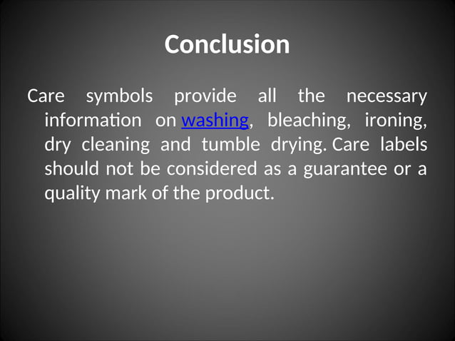 INTERNATIONAL CARE LABELLING SYSTEM .ppt