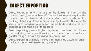 International channel of distribution | PPTX