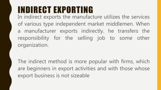 International channel of distribution | PPTX