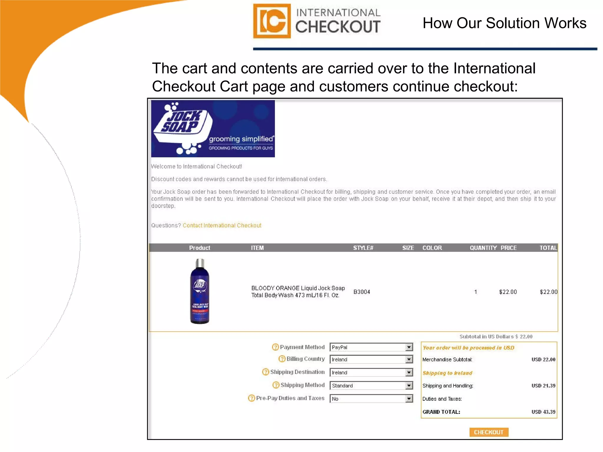 International checkout | PPT
