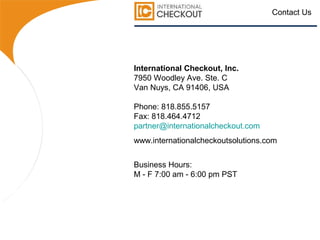 International checkout | PPT
