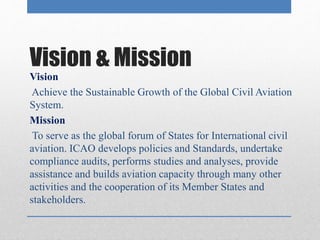 International civil aviation organization (icao) | PPTX