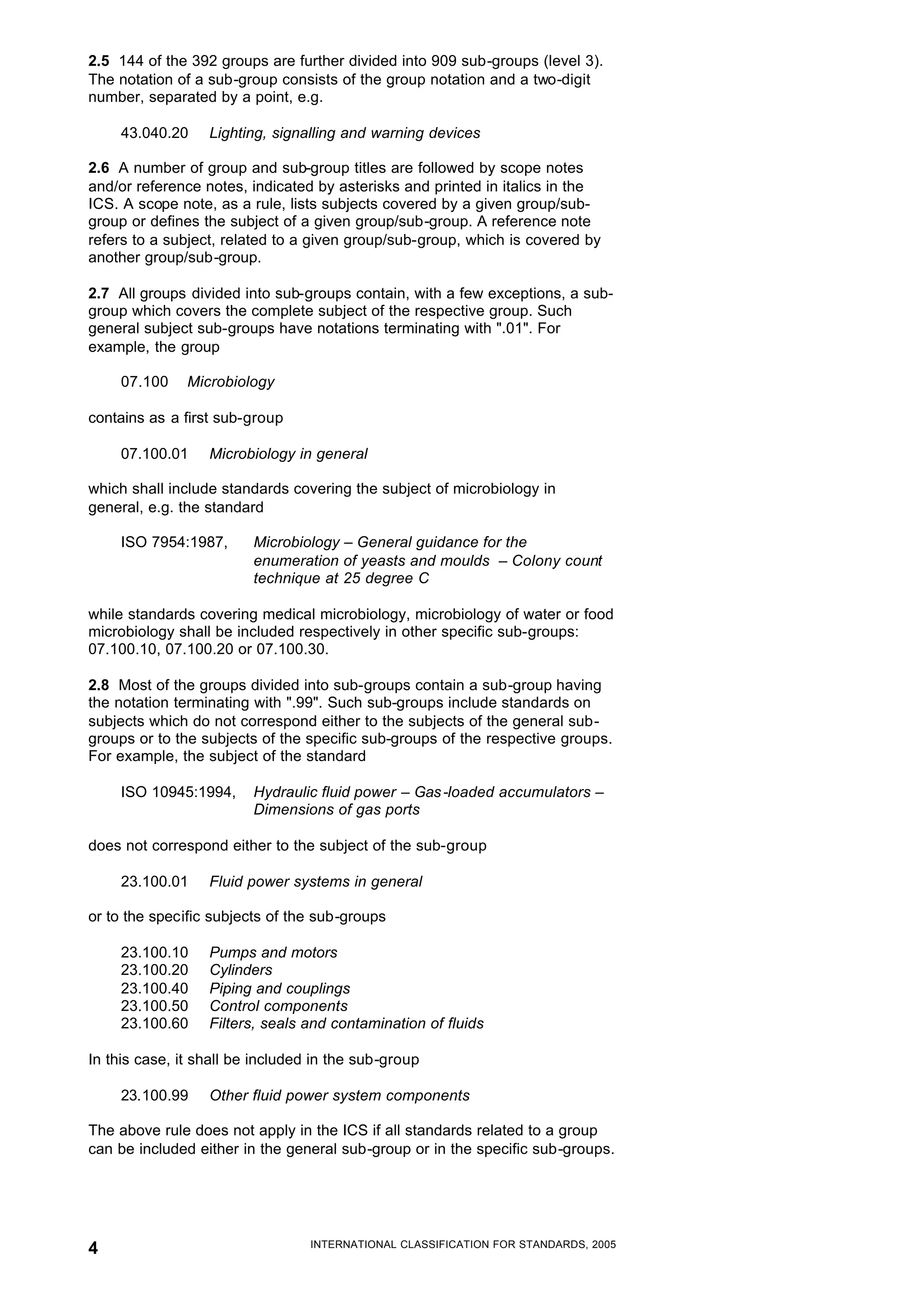 International Classification for Standards (Material Classification and ...