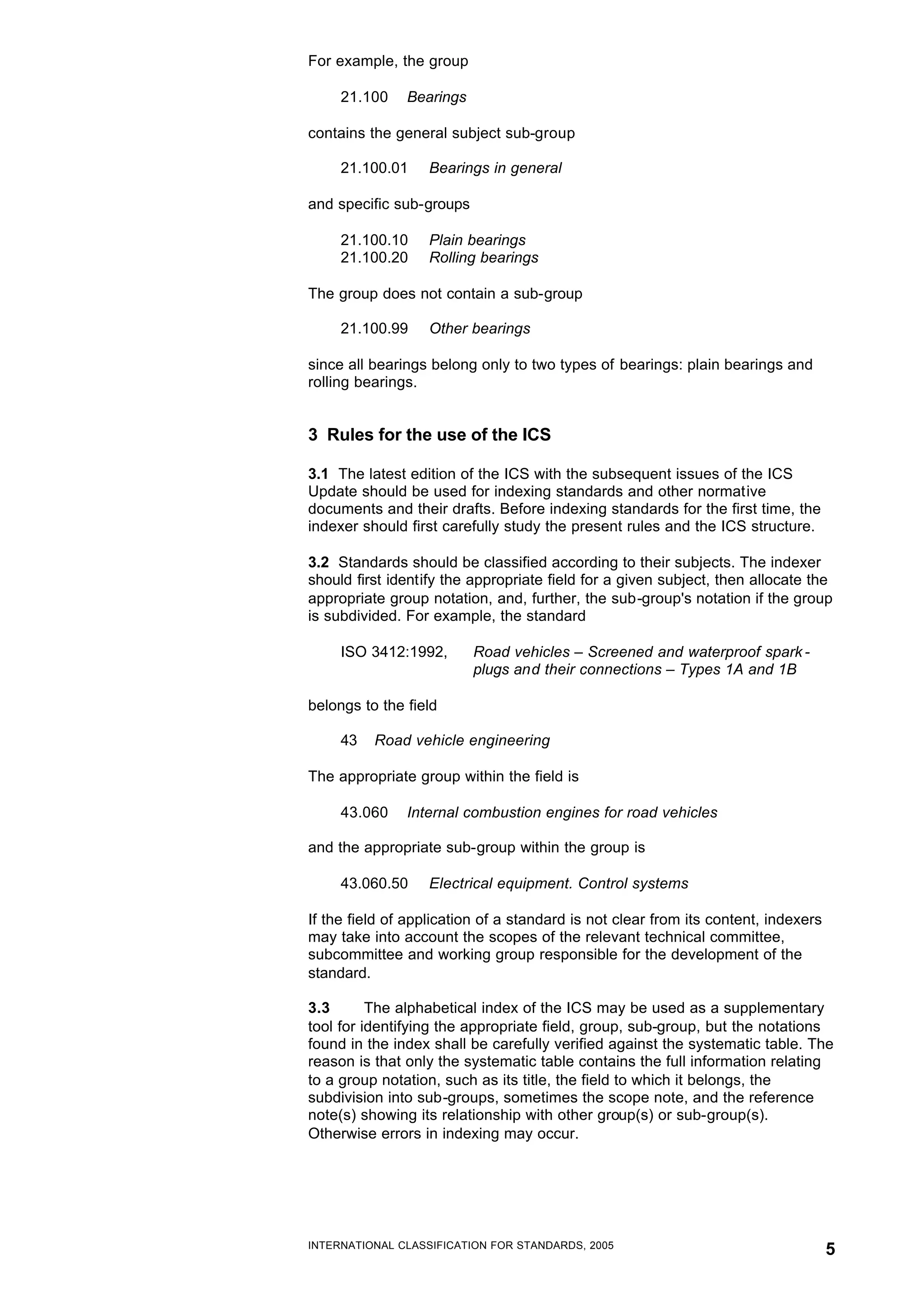 International Classification for Standards (Material Classification and ...